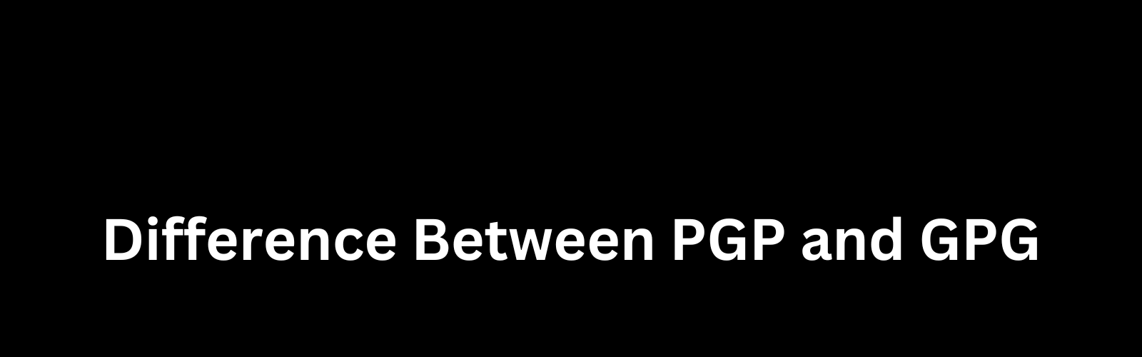 Difference Between PGP and GPG